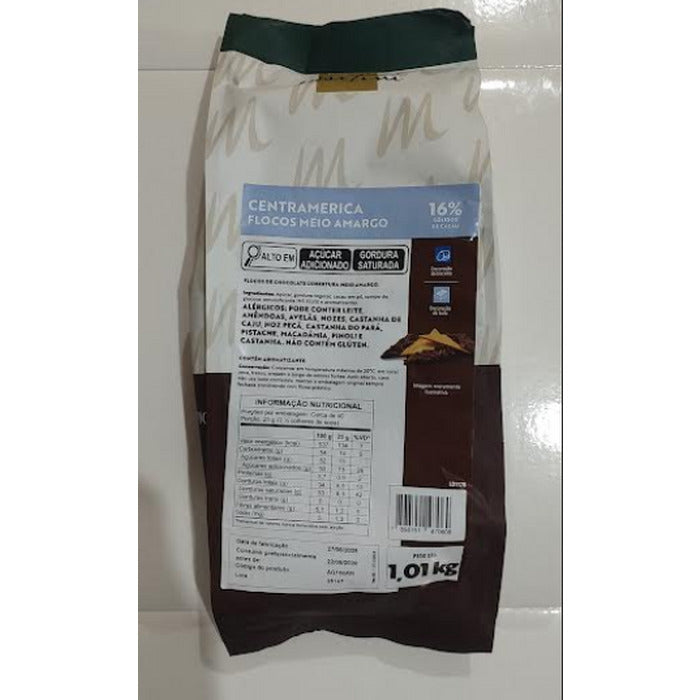 11570 CENTRAMERICA FLOCOS MEIO AMARGO 1,01KG - MASTER MARTINI – Confeitar